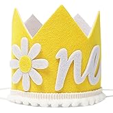 Amazon.com: BOOMPA Bee Themed Crown Hat - Yellow - For First Birthday ...