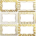 Amazon.com : Wonmon 180 PCS Gold Name Tags Stickers, Self Adhesive ...