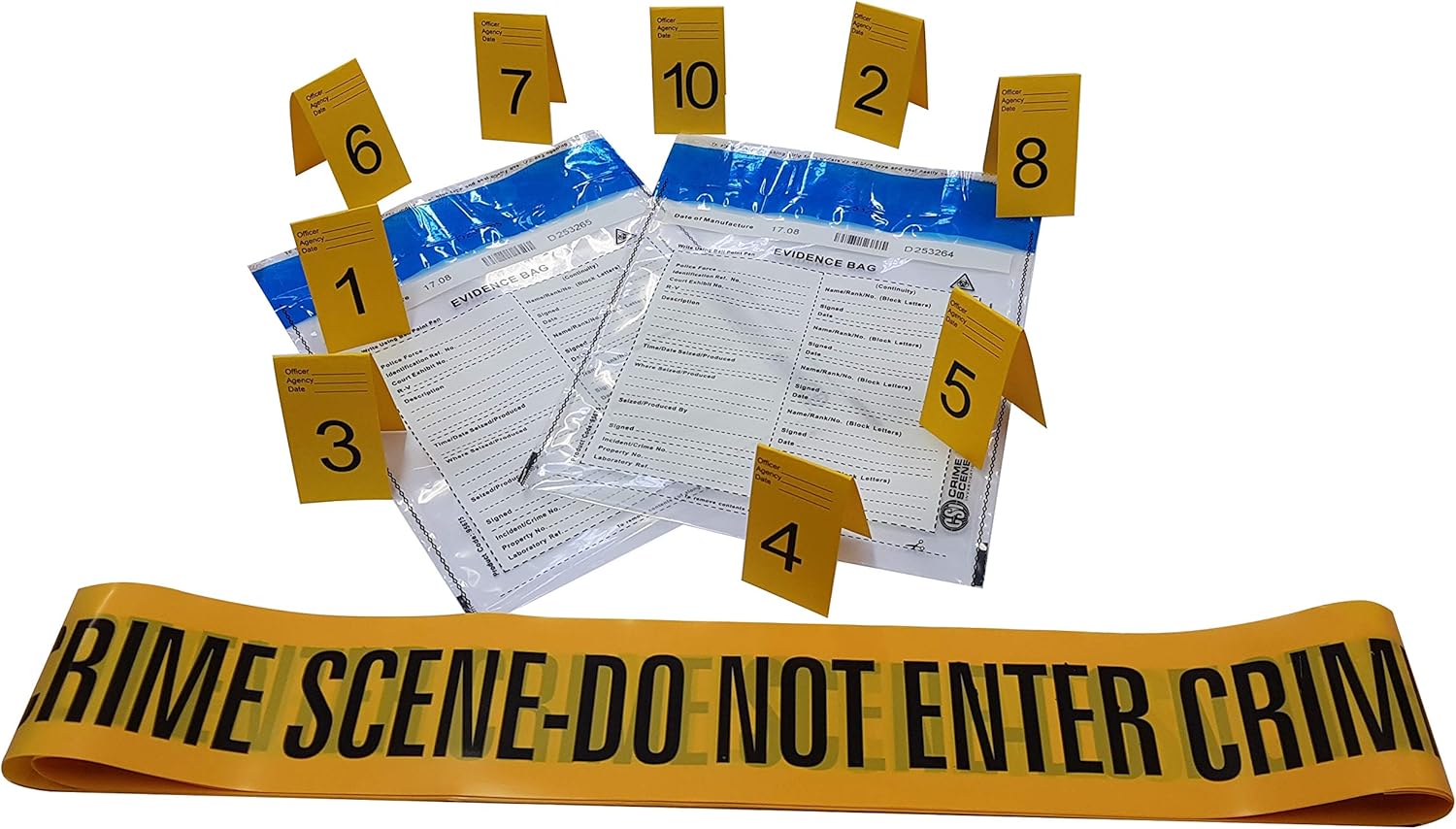 Kobe1 Crime Scene Kit:Crime Scene Tape Do Not Enter (6mx1),Evidence ...