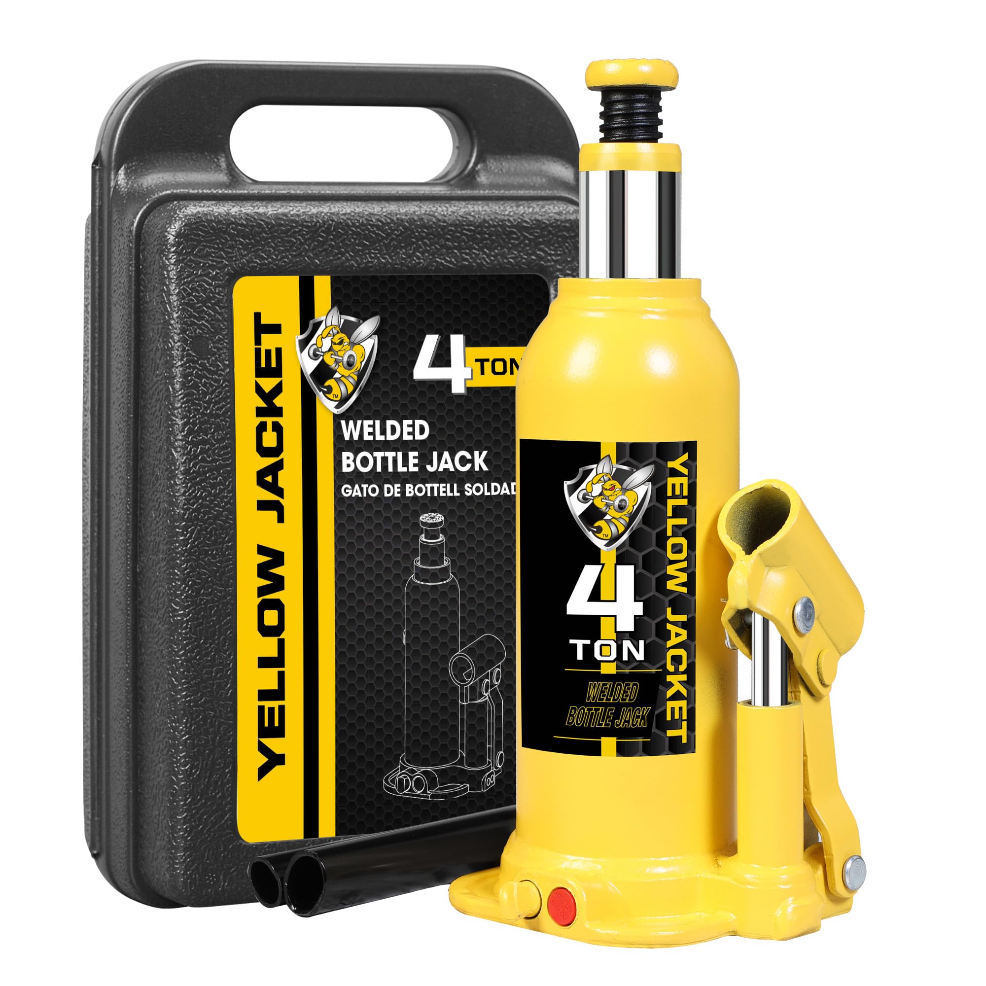 YELLOW JACKET 4 Ton Muti-Directional Welded Bottle Jack(8,000lb) with ...