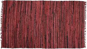 Amazon.com: India Overseas Traders Sturbridge Country Rag Rug in Red 30 ...