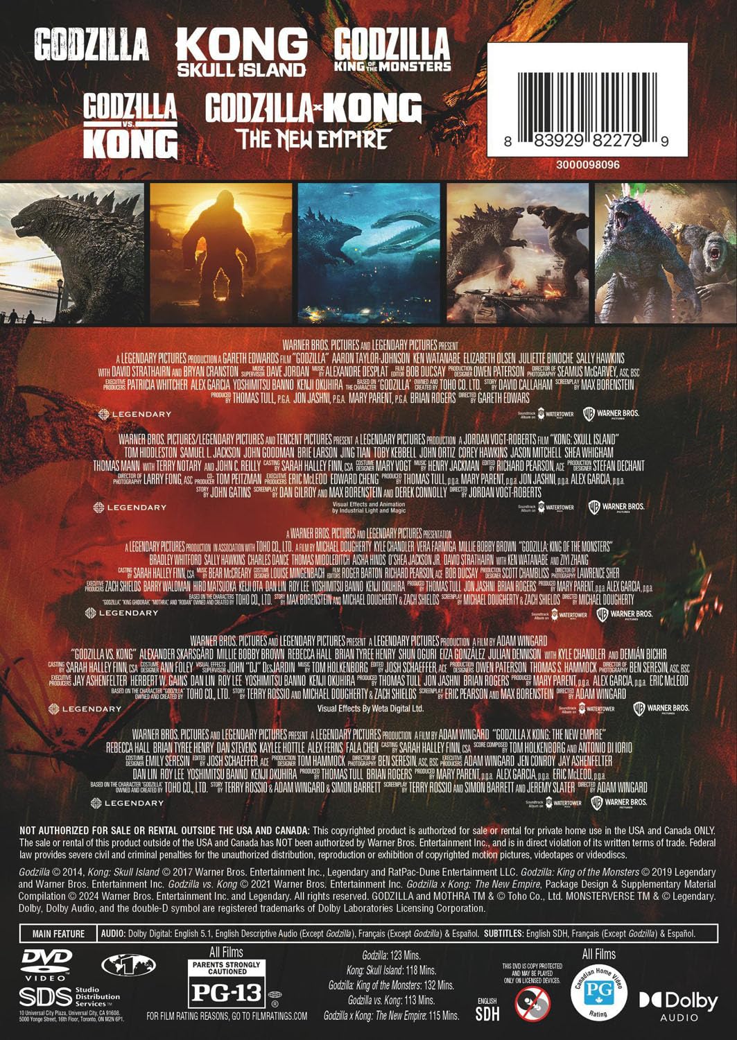 Mua Godzilla/Kong Monsterverse 5-Film Collection (DVD) Godzilla/Kong ...