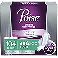 Amazon.com: Poise Daily Incontinence Panty Liners, Very Light ...