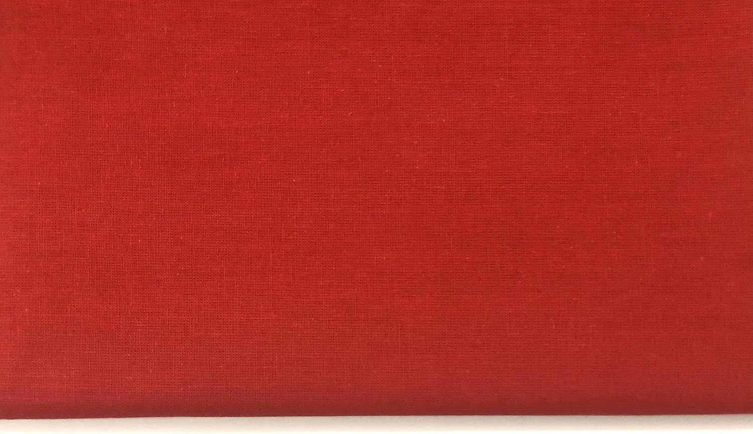 Plain 100% Cotton Fabric – 60 INCH Wide – 10 Colors by M&J® (RED, 3 ...