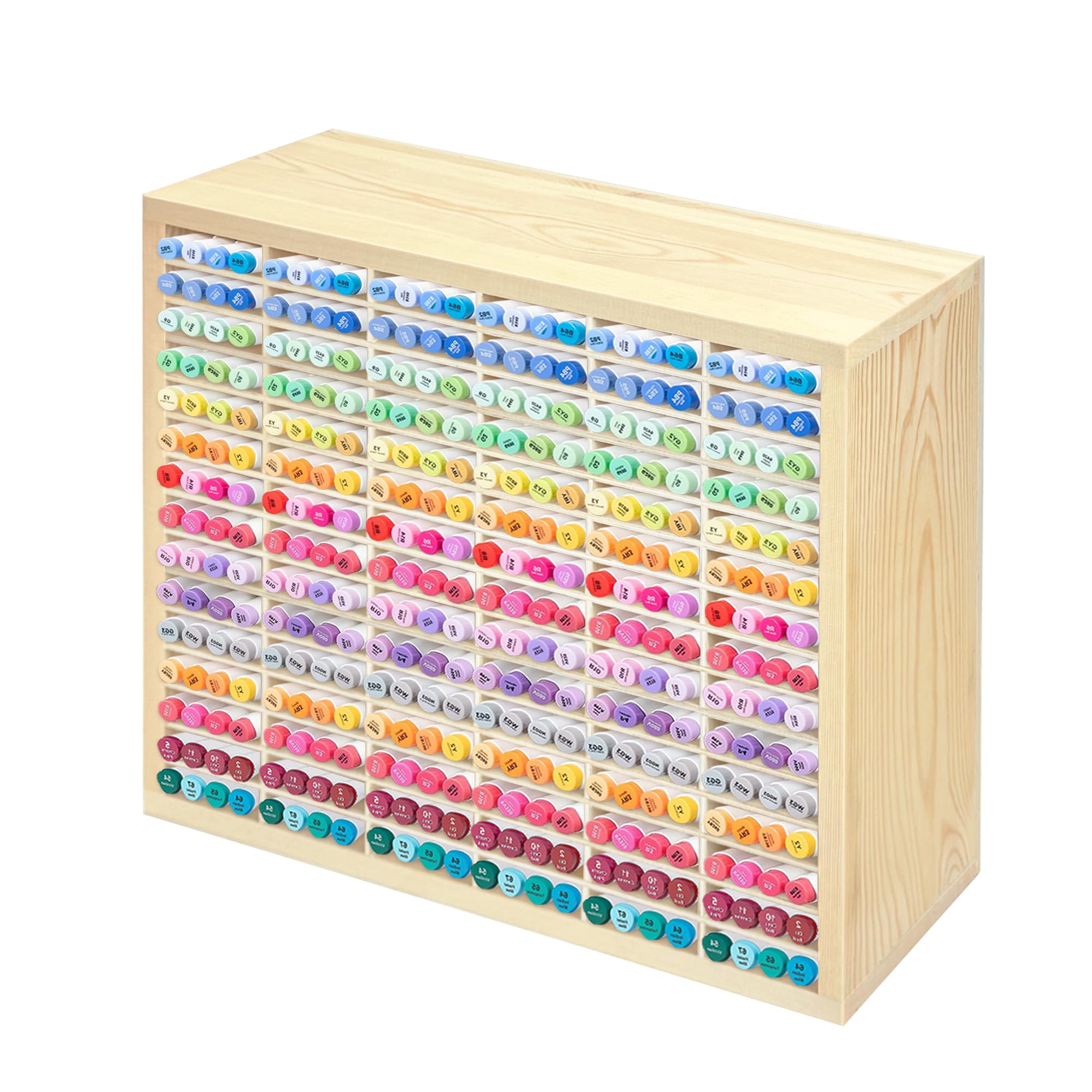 PROLEE Marker Storage Organizer for 360 Markers,Wooden Alcohol Marker ...