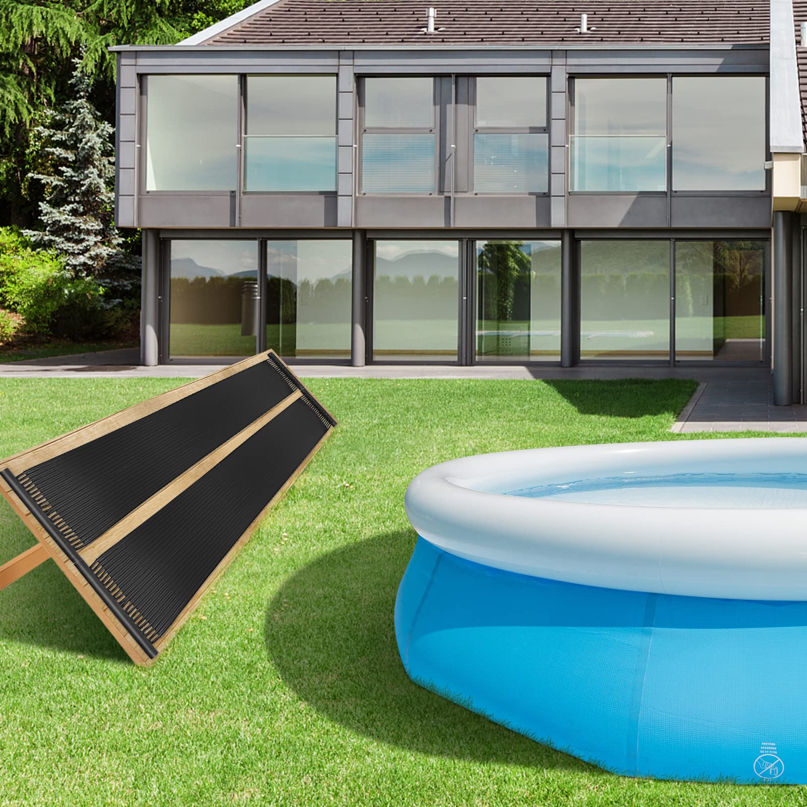 Goplus 2.5FT X 10FT/ 20FT Solar Pool Heater For Above Ground Pool ...