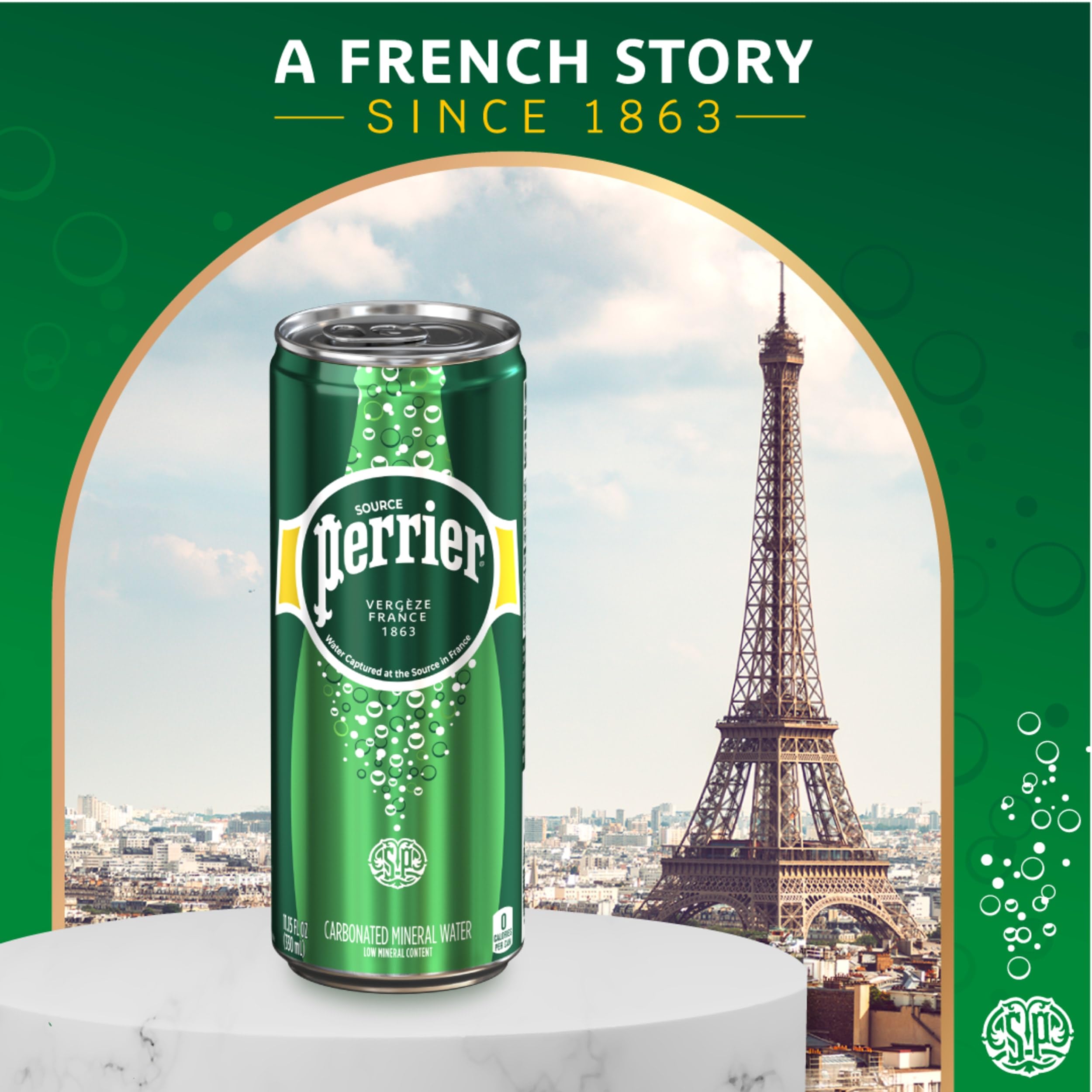 Mua Perrier Sparkling Water – Natural Mineral Water Sourced from France ...