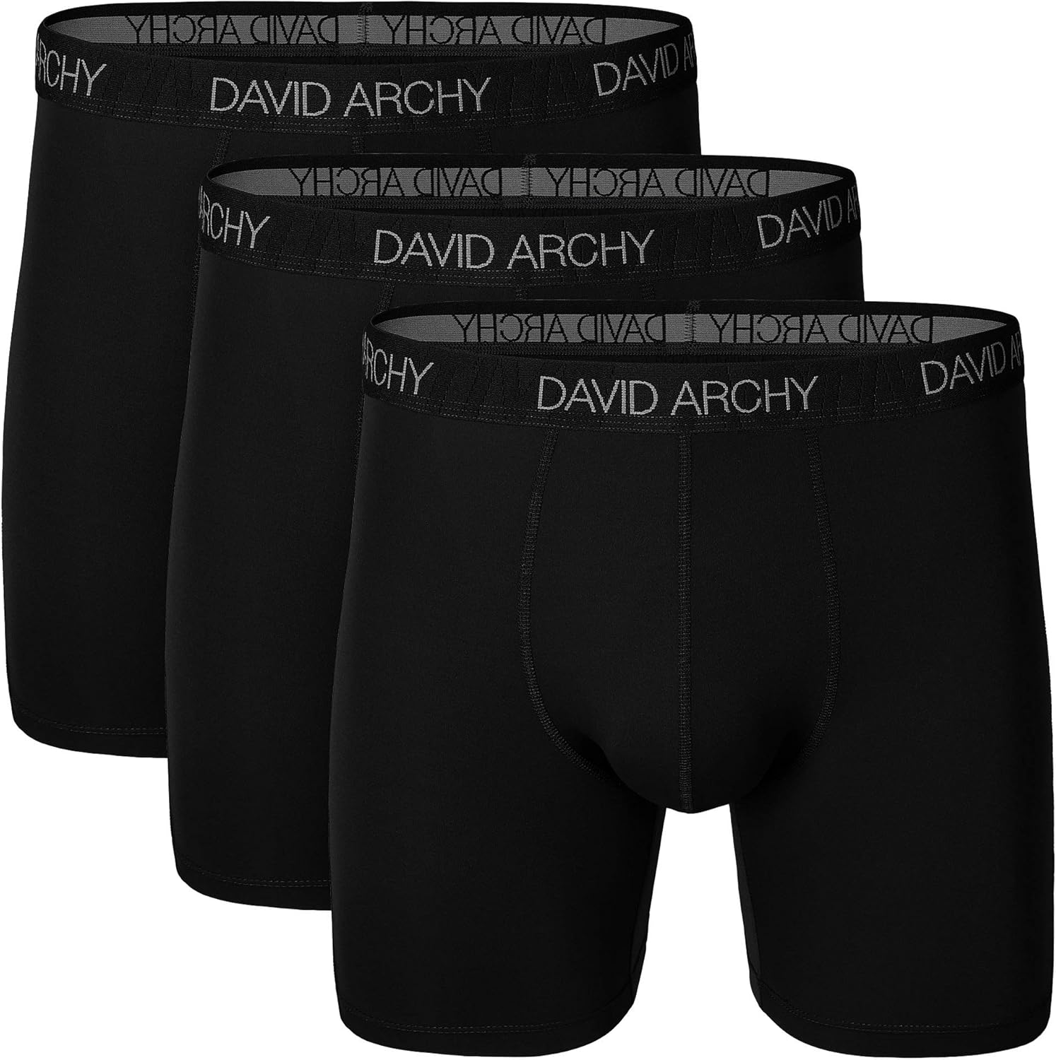 DAVID ARCHY 3 Pack Men's Ultra Soft Mesh Quick Dry Sports Underwear ...