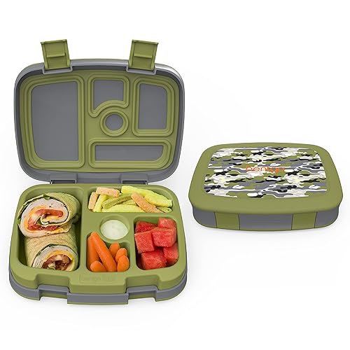Bentgo® Kids Prints Leak-Proof, 5-Compartment Bento-Style Kids Lunch ...