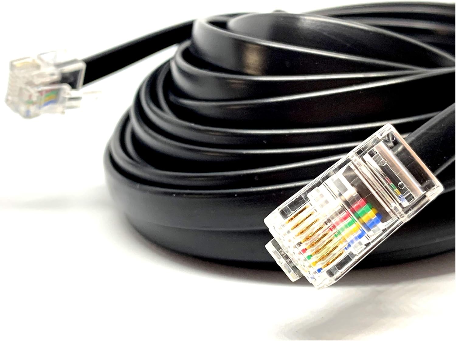 MainCore 5m long FLAT RJ12 to RJ45 / (6P6C) to (8P6C) High Speed ...