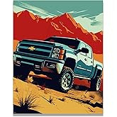 Amazon.com: Inspirational Wall Art Co. - Pickup | Chevy Truck Poster ...