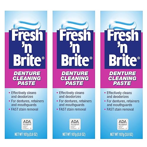 Fresh 'n Brite Denture Cleaning Paste For Dentures, Removable Partial ...