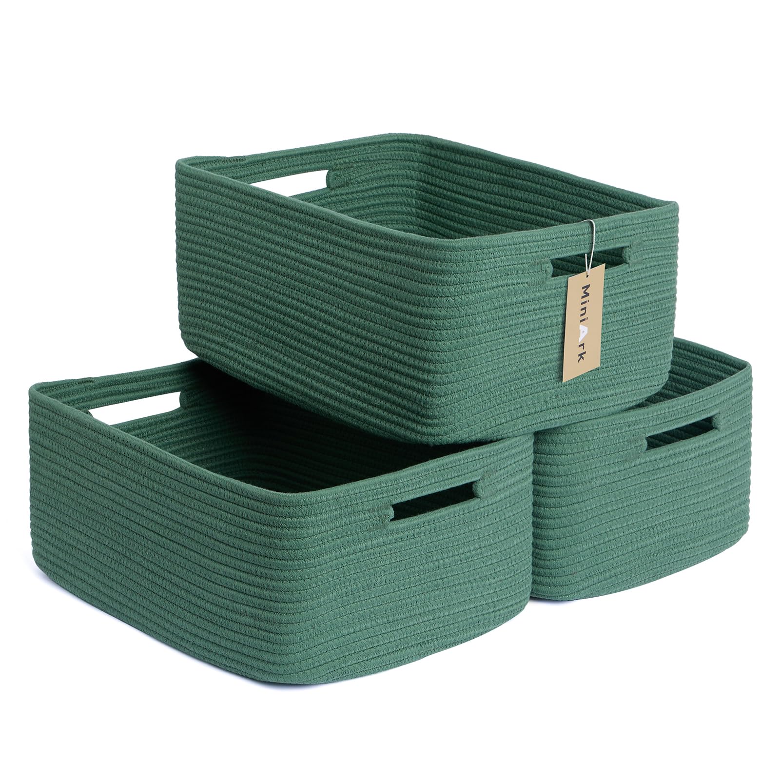 MiniArk Large Storage Baskets for Shelves, Closet Organizers Bins for ...