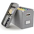 Amazon.com: Oterri File Organizer Box with Lid, Hanging Filing File Box ...