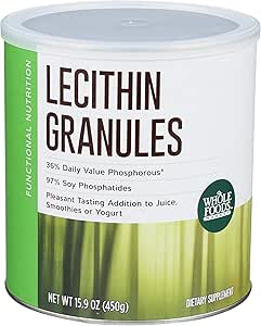 Amazon.com: Whole Foods Market, Lecithin Granules, 15.9 oz: Health ...
