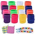 Amazon.com: PREBOX Weaving Loom Loop Refill,7 Inch 288 Pcs in 8 Vibrant ...