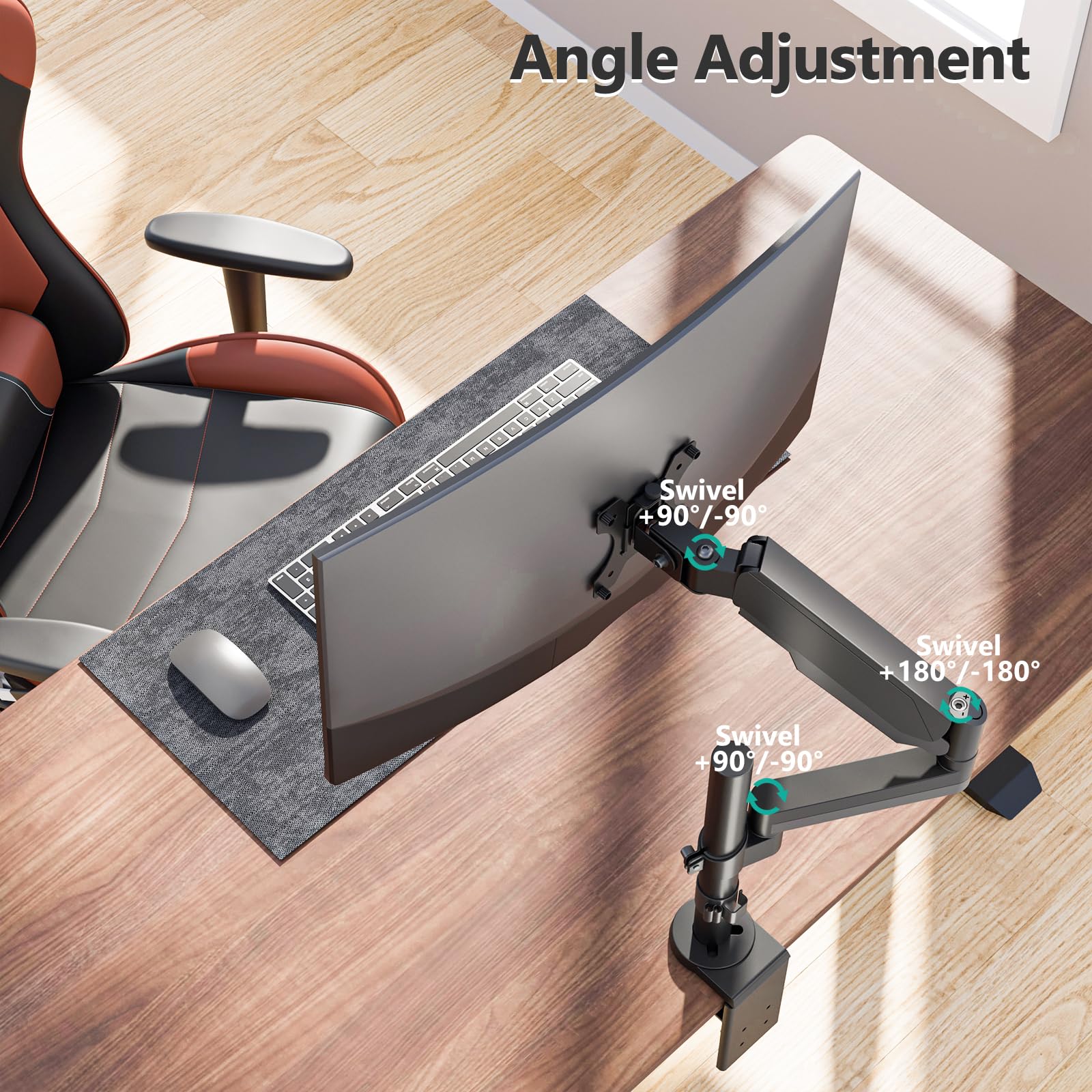 Mua Single Monitor Mount, Computer Monitor Stand for Desk 13-32 Inch ...