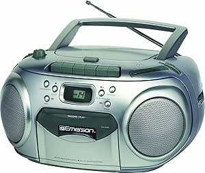 Amazon.com: Emerson Portable Radio CD Player with Cassette Recorder ...