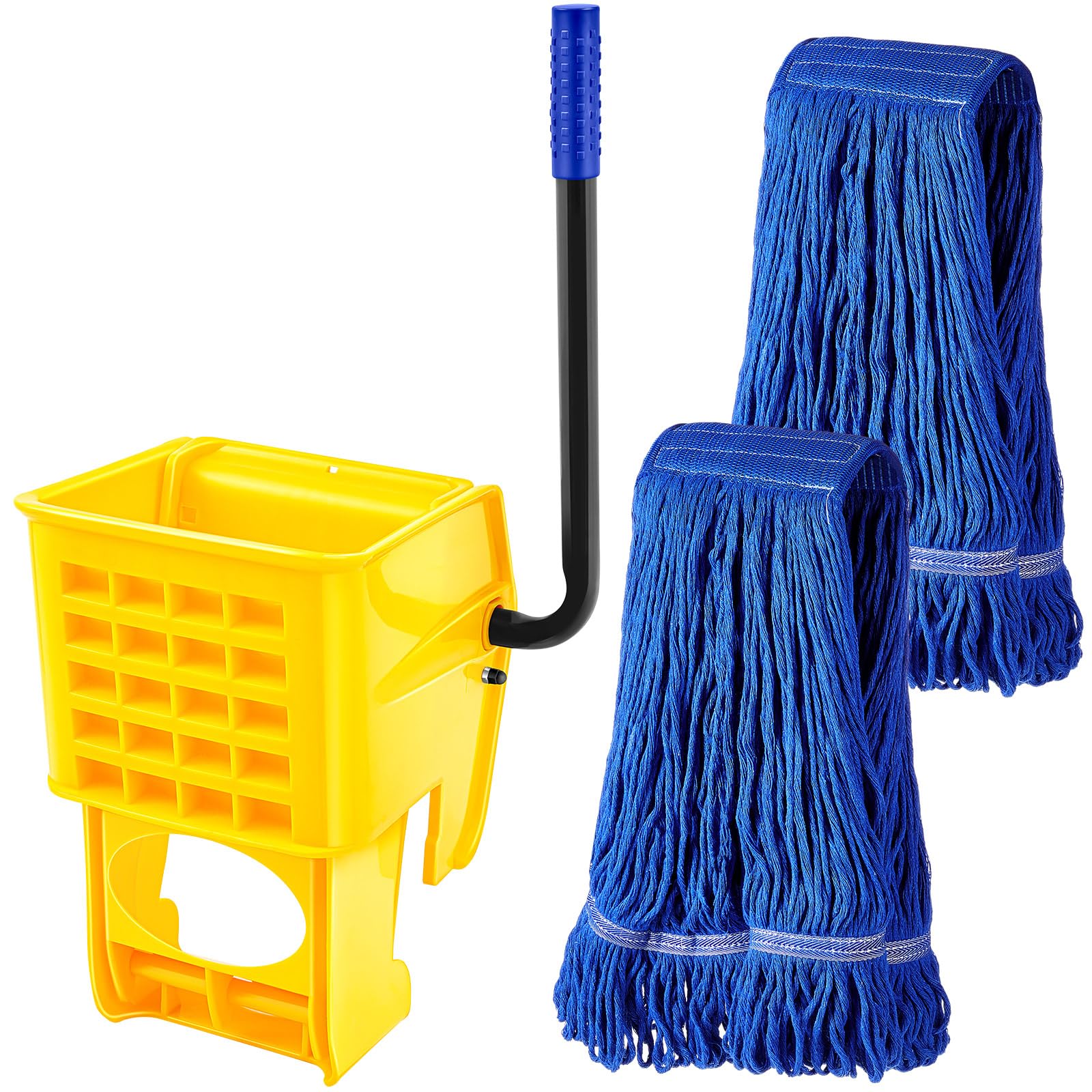 Sunnychicc Side Press Wringer Replacement for Commercial Mop Bucket 26 and 33 Qt, with 2 Pcs Mop ...