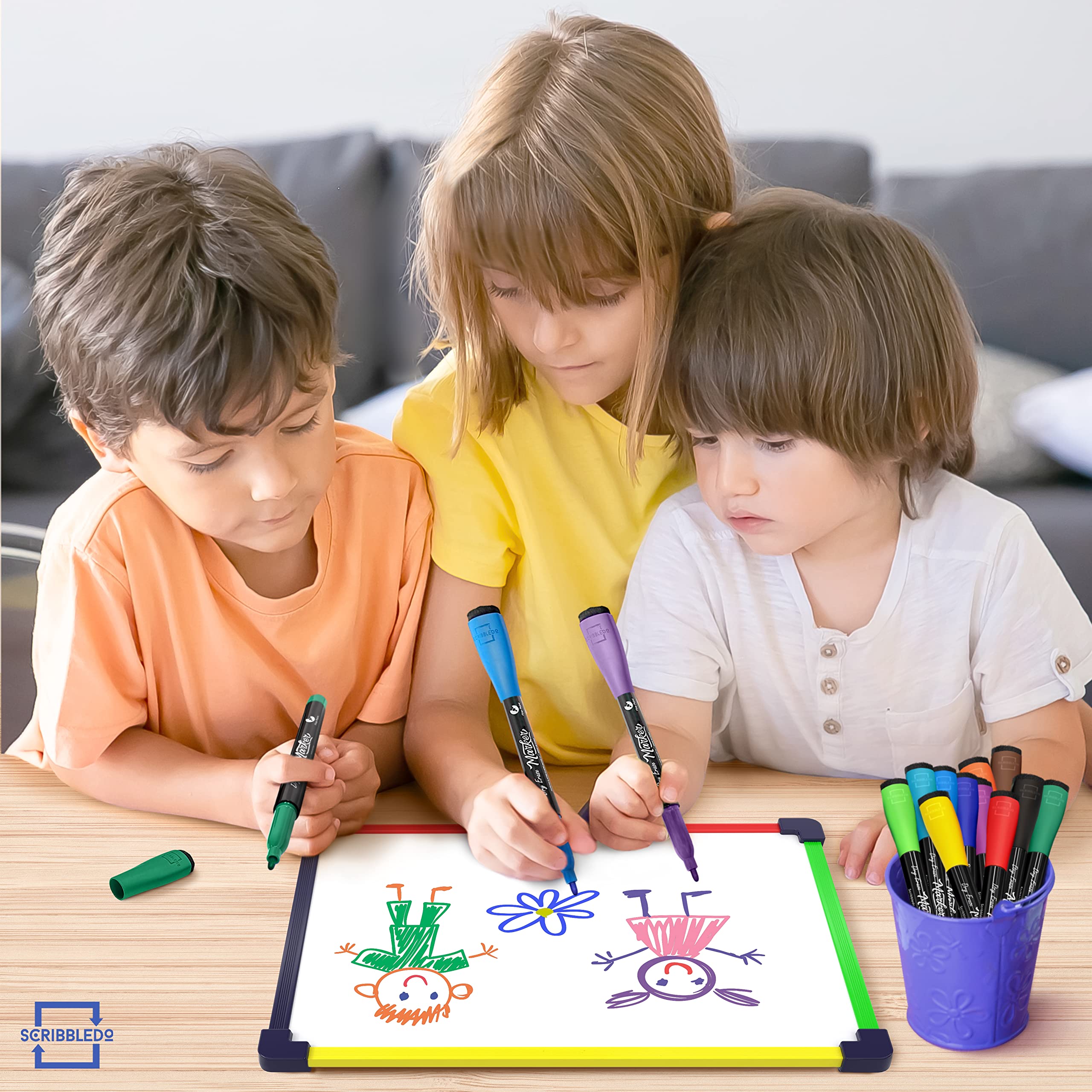 Mua ScribbleDo Magnetic Dry Erase Board for Kids Whiteboard 9”x12 ...