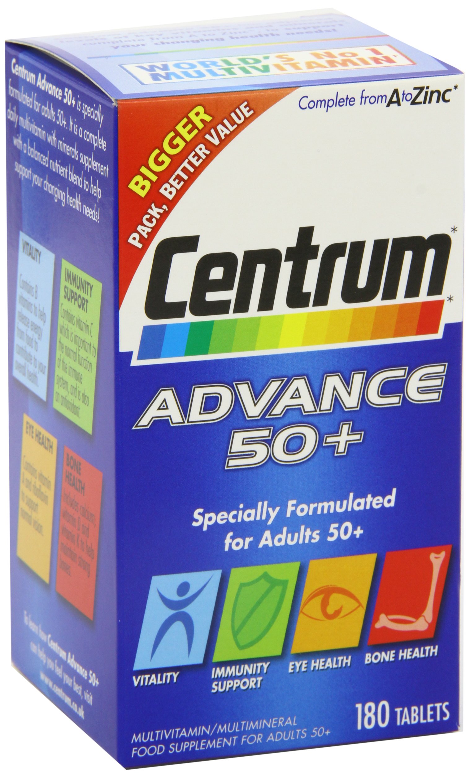 Mua Centrum Advance 50 Plus Multivitamin Tablets - Pack of 180 trên ...