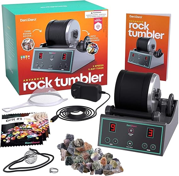 Advanced Professional Rock Tumbler Kit - with Digital 9-Day Polishing ...