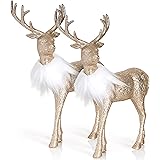 Amazon.com: Ornativity Gold Glitter Christmas Reindeer - Holiday Party ...