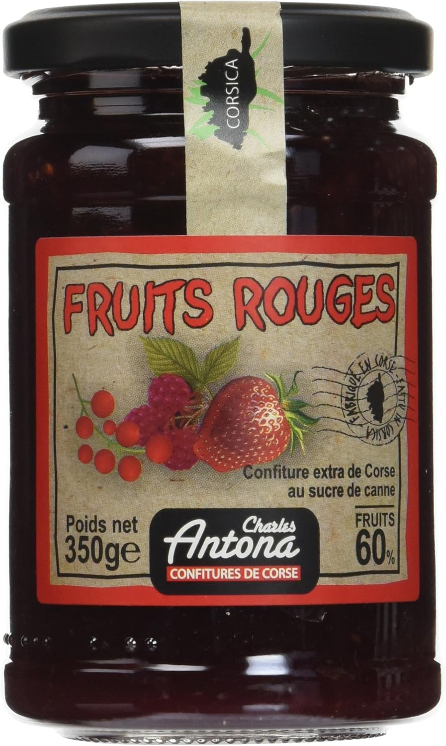 Charles Antona Confiture Extra de Fruits Rouges 350 g: Amazon.fr: Epicerie