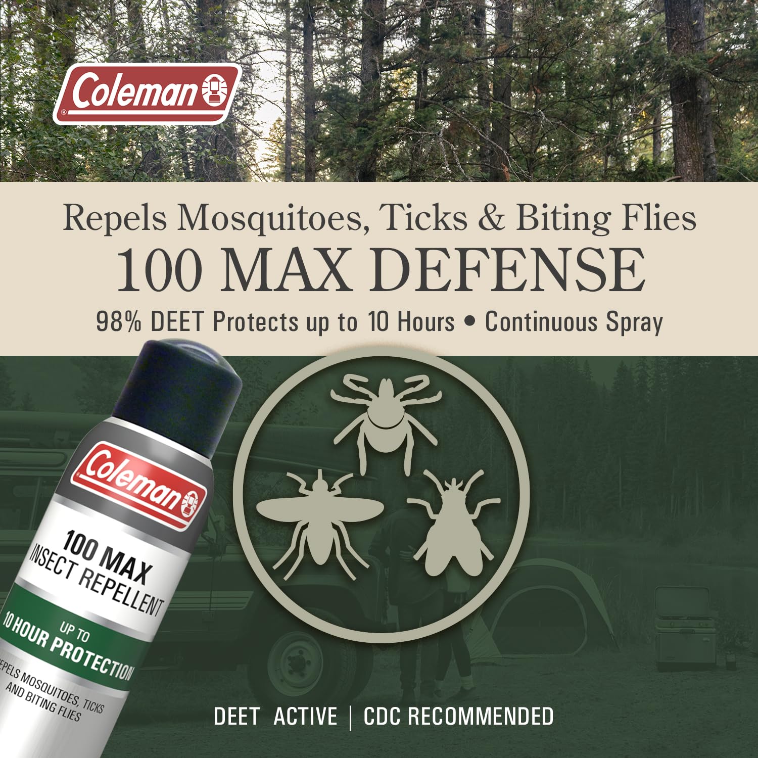 Mua Coleman 100 Max 100% DEET Insect Repellent Spray - 4 oz trên Amazon ...
