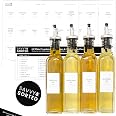 Amazon.com: Minimalist Oil Bottle Labels, 54 Preprinted Pantry Stickers ...