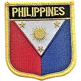 Amazon.com: 3 Pack Set of Philippines Shield Flag Patches, Filipino ...