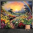 Amazon.com: XIGUAGUO Beautiful Flower tapestry, Colorful Floral Plants ...