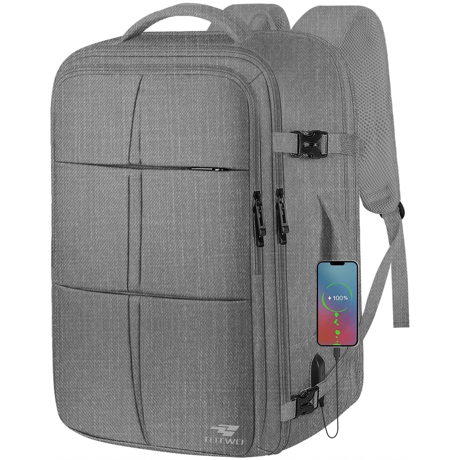 Carry On Backpack, Travel Backpack Flight Approved with USB Charging ...