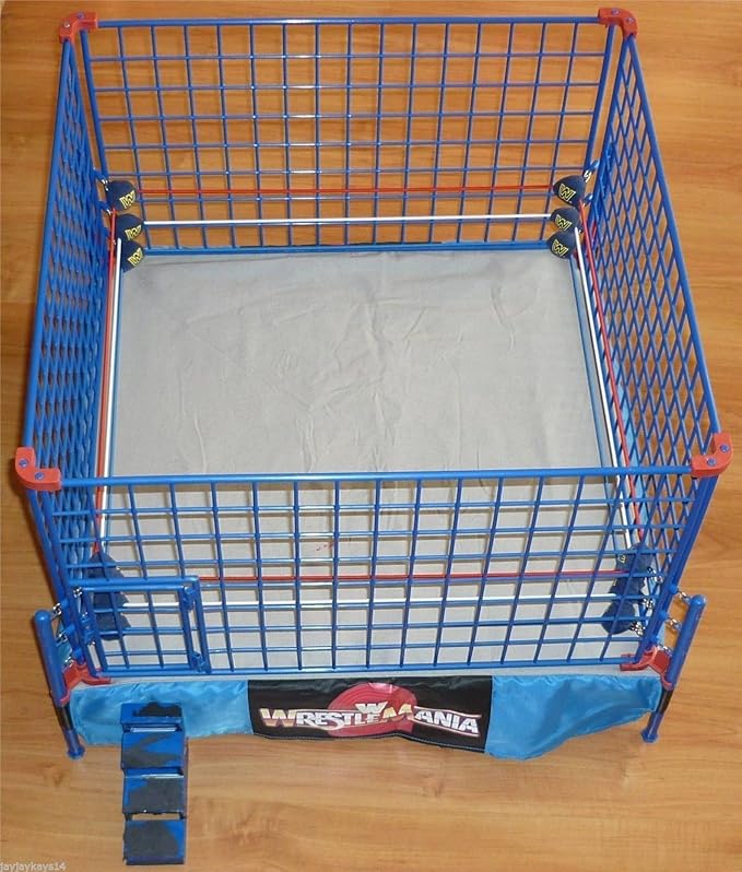 WWE Official Scale Ring - WrestleMania II Cage Match: Amazon.co.uk ...