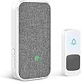 Wireless Doorbell, Remote Door Bell Ringer Wireless Long Range 1300FT ...