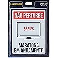 Placa Decorativa Maratona em Andamento Legião Nerd Multicor Pacote de 1 ...