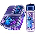 Amazon.com: Disney Stitch Kids Lunch Box with Compartments and Water ...