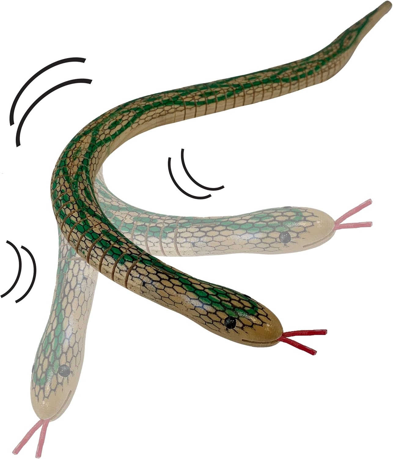 Wooden Wiggle Snake from Deluxebase. Durable, wiggly toy snake for kids ...