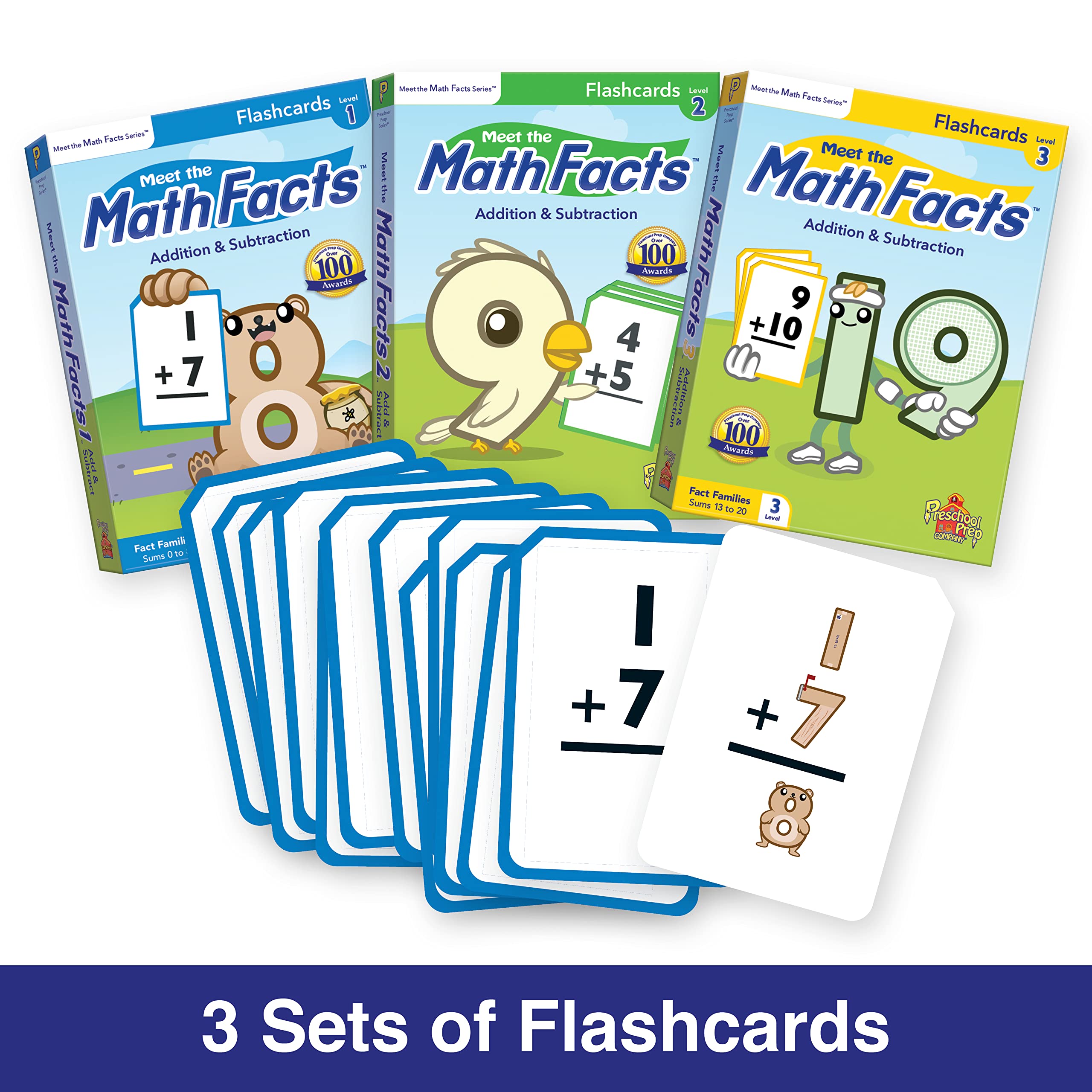 Meet The Math Facts Addition & Subtraction Levels 1, 2 & 3 BIG SET ...