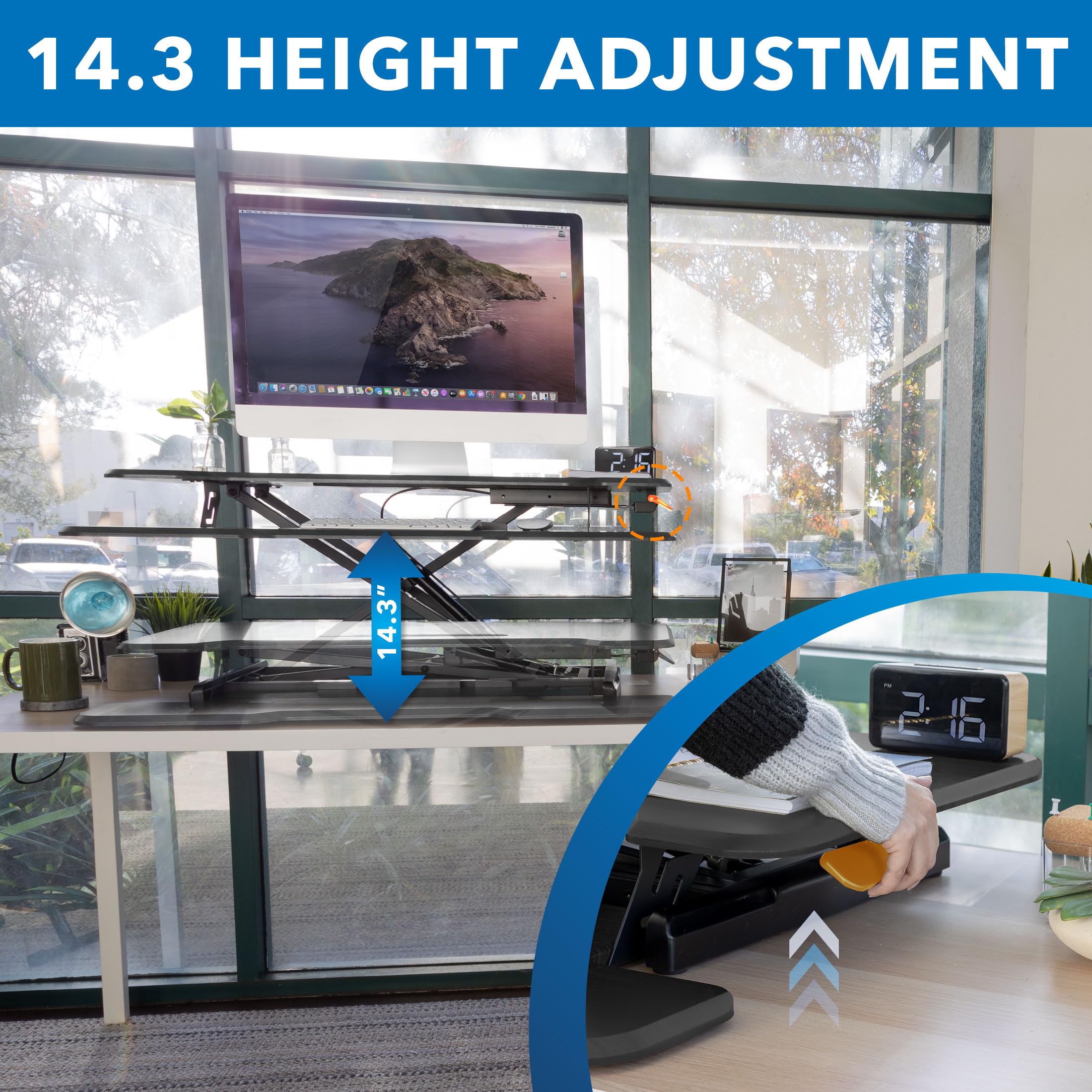 Mua Mount-It! Height Adjustable Standing Desk Converter, 38” Wide ...