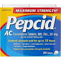 Pepcid Acid Controller, Maximum Strength Tablets, Acid Reducer for ...