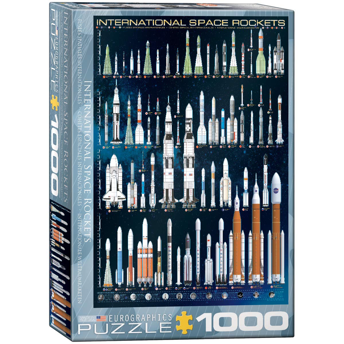 EuroGraphics International Space Rockets Puzzle (1000-Piece) (6000-1015 ...