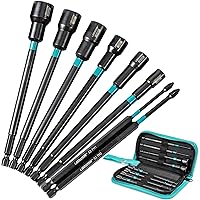 Amazon.com: Libraton 8PCS Magnetic Nut Driver Set, Long Nut Drivers ...
