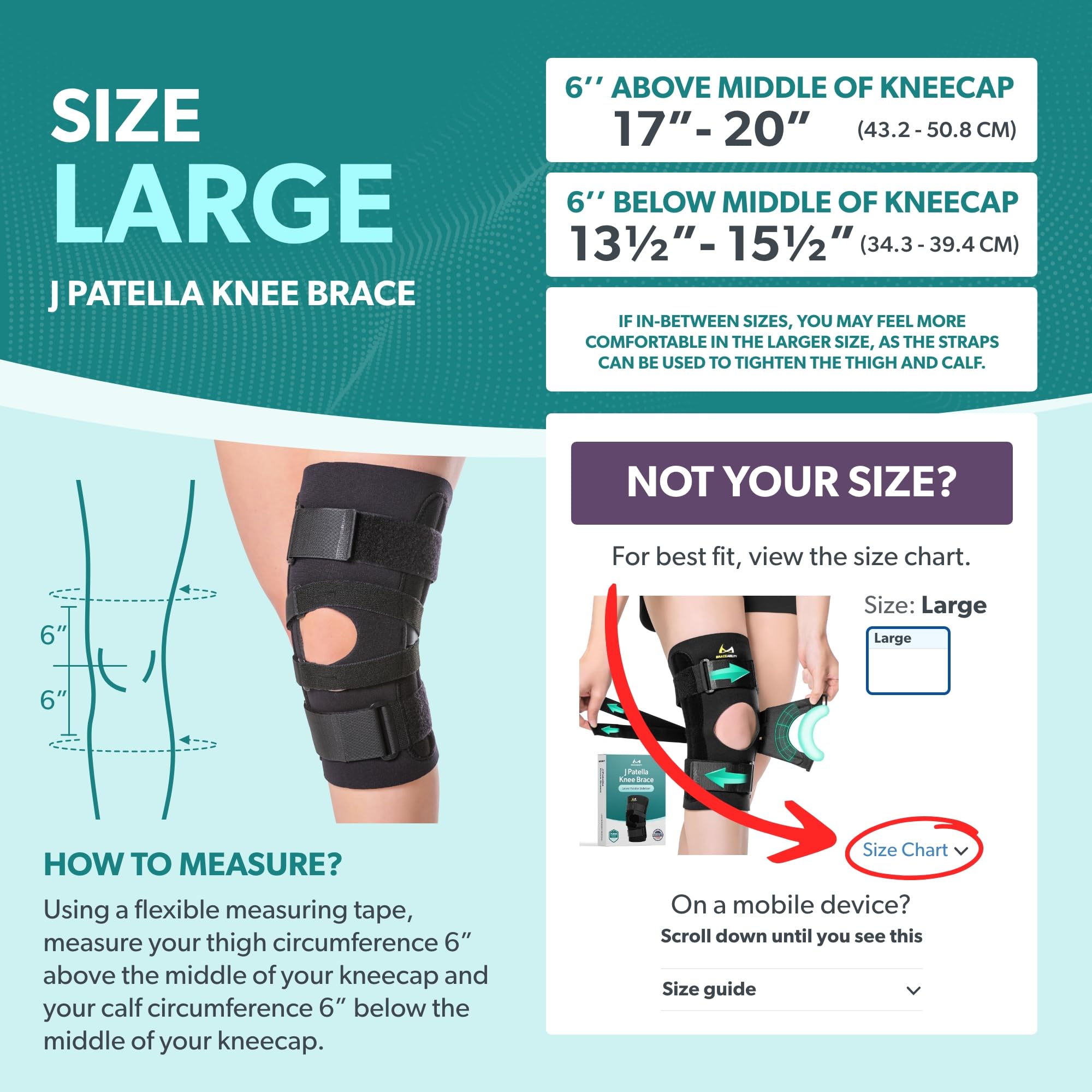 Mua BraceAbility J Patella Knee Brace - Lateral Patellar Stabilizer ...