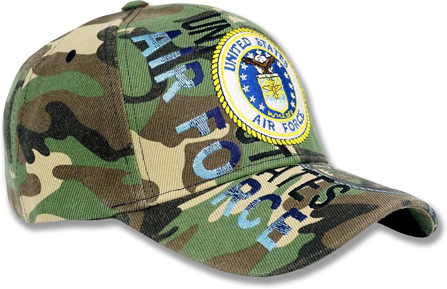 United States Air Force Embroidered Baseball Cap Camouflage Green at ...