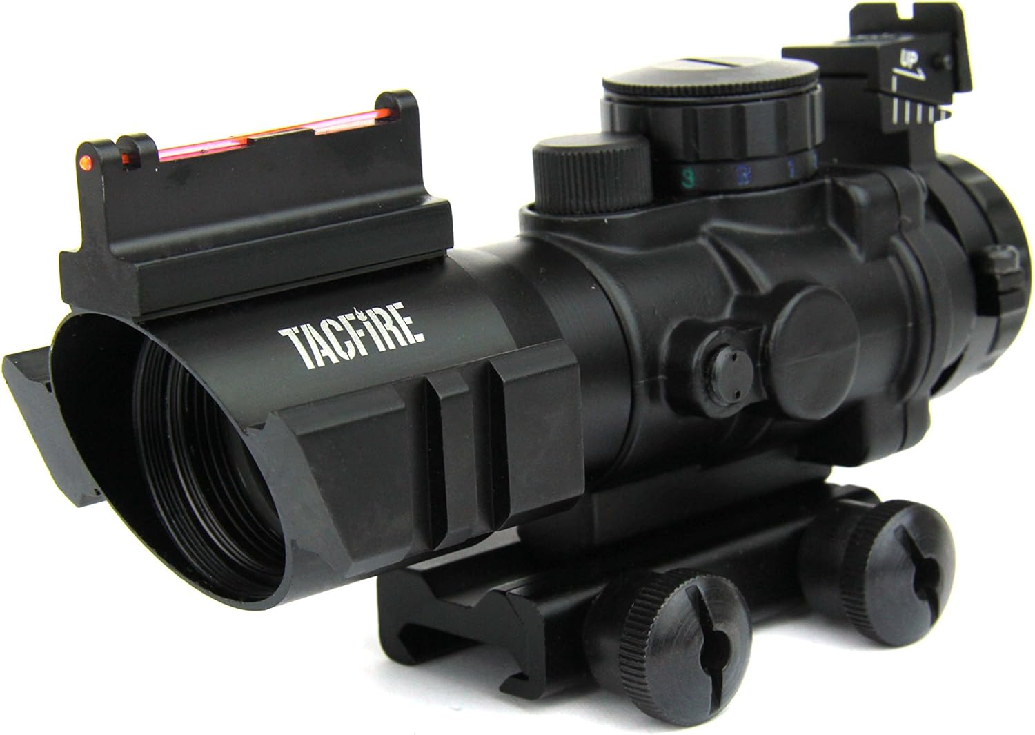TacFire 4x32mm Tactical Compact Fiber Optic Rifle Scope Green/Red/Blue ...