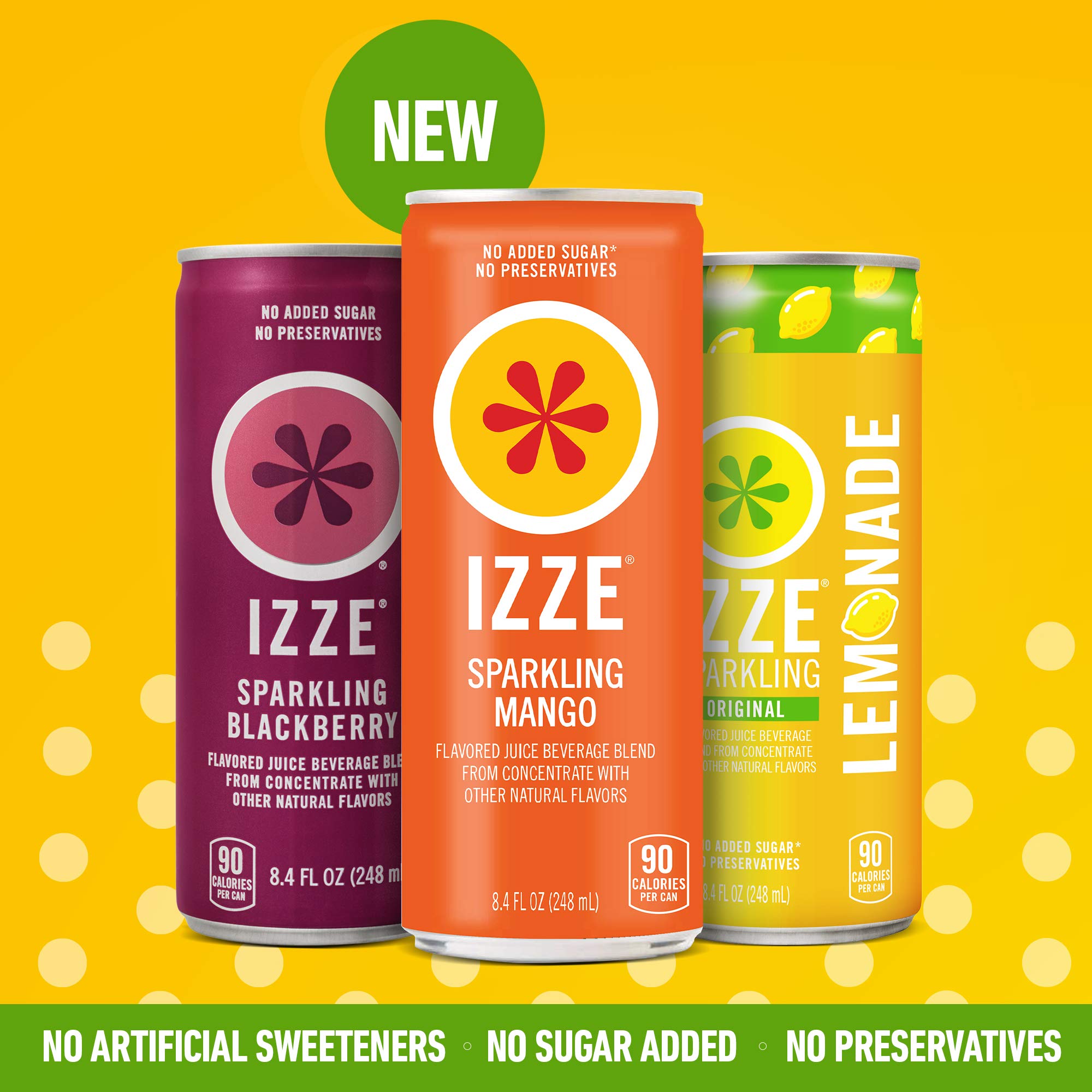 Mua Izze Sparkling, Juice Variety Pack (Mango, Grapefruit, Blackberry ...