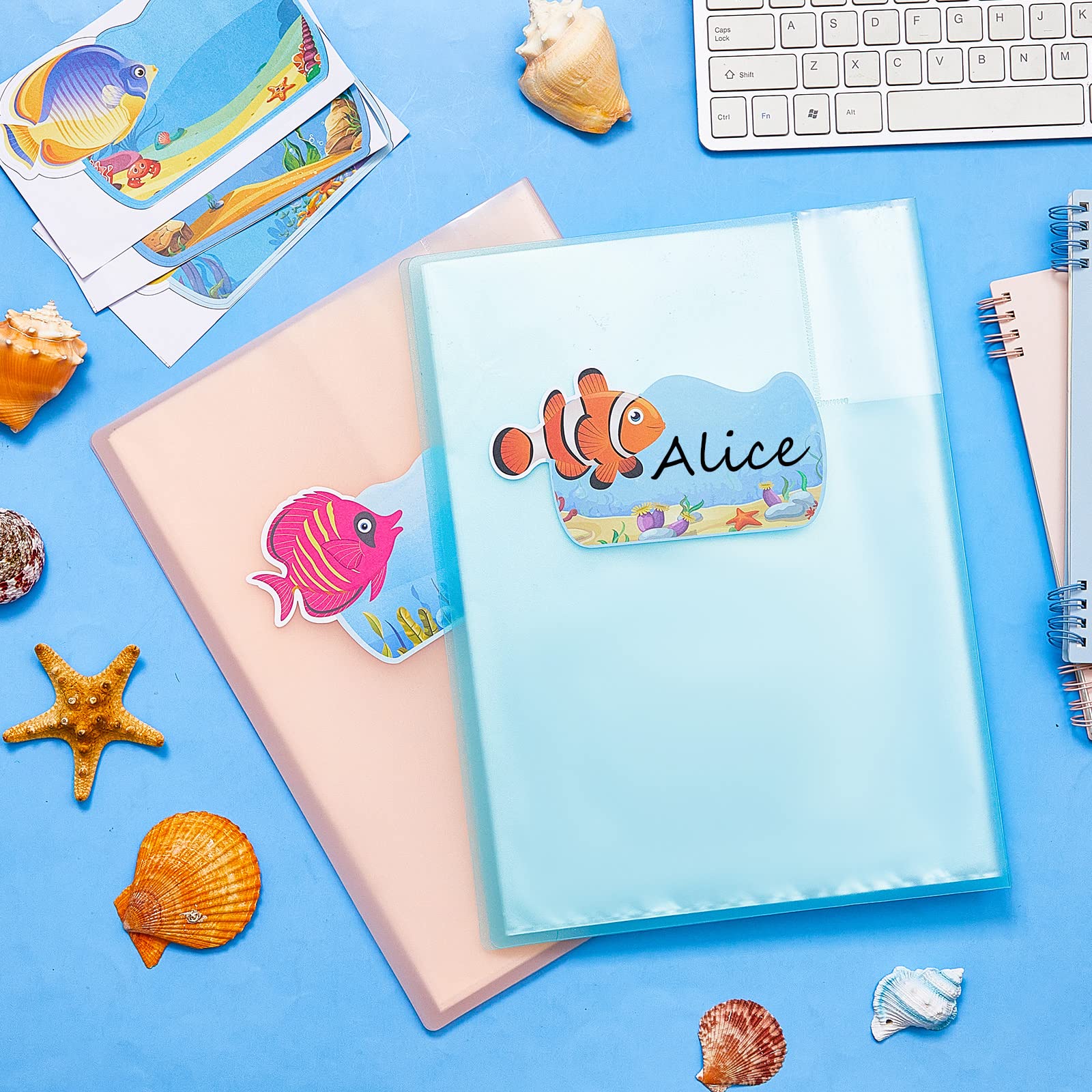 Mua Henoyso 108 Pcs Ocean Themed Desk Name Tags Under The Sea Classroom ...