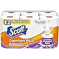 Amazon.com: Scott ComfortPlus Toilet Paper with Soft Lavender Scented Tube, 12 Mega Rolls, 310 ...