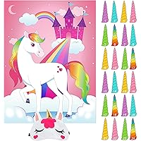 Amazon Joyin Pin The Unicorn Horn Game 21 X 28 Unicorn Themed